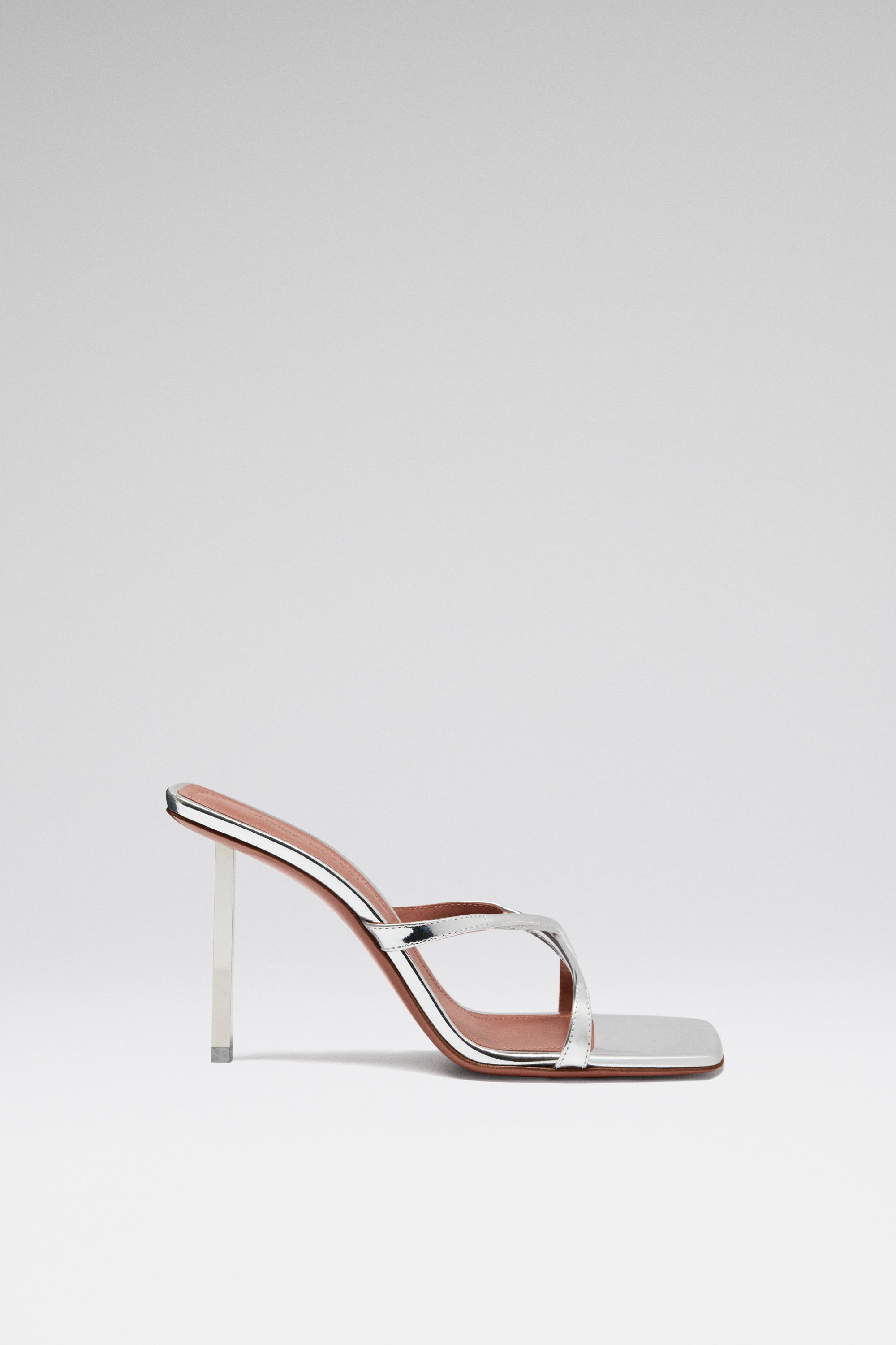 Adriana Slipper Silver Mirror