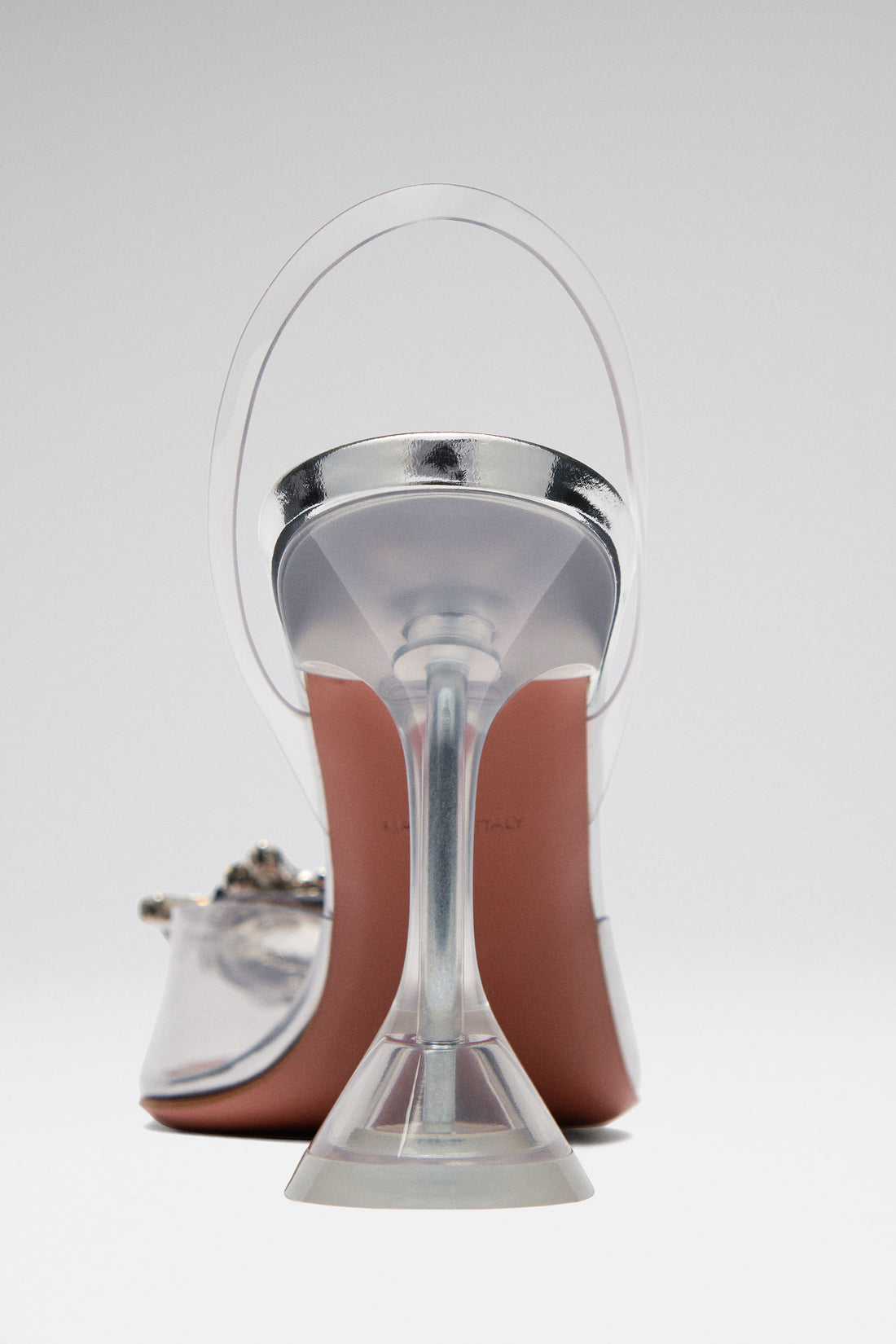 Begum Glass 95 Transparent Pvc Slingbacks | Amina Muaddi Luxury Shoes
