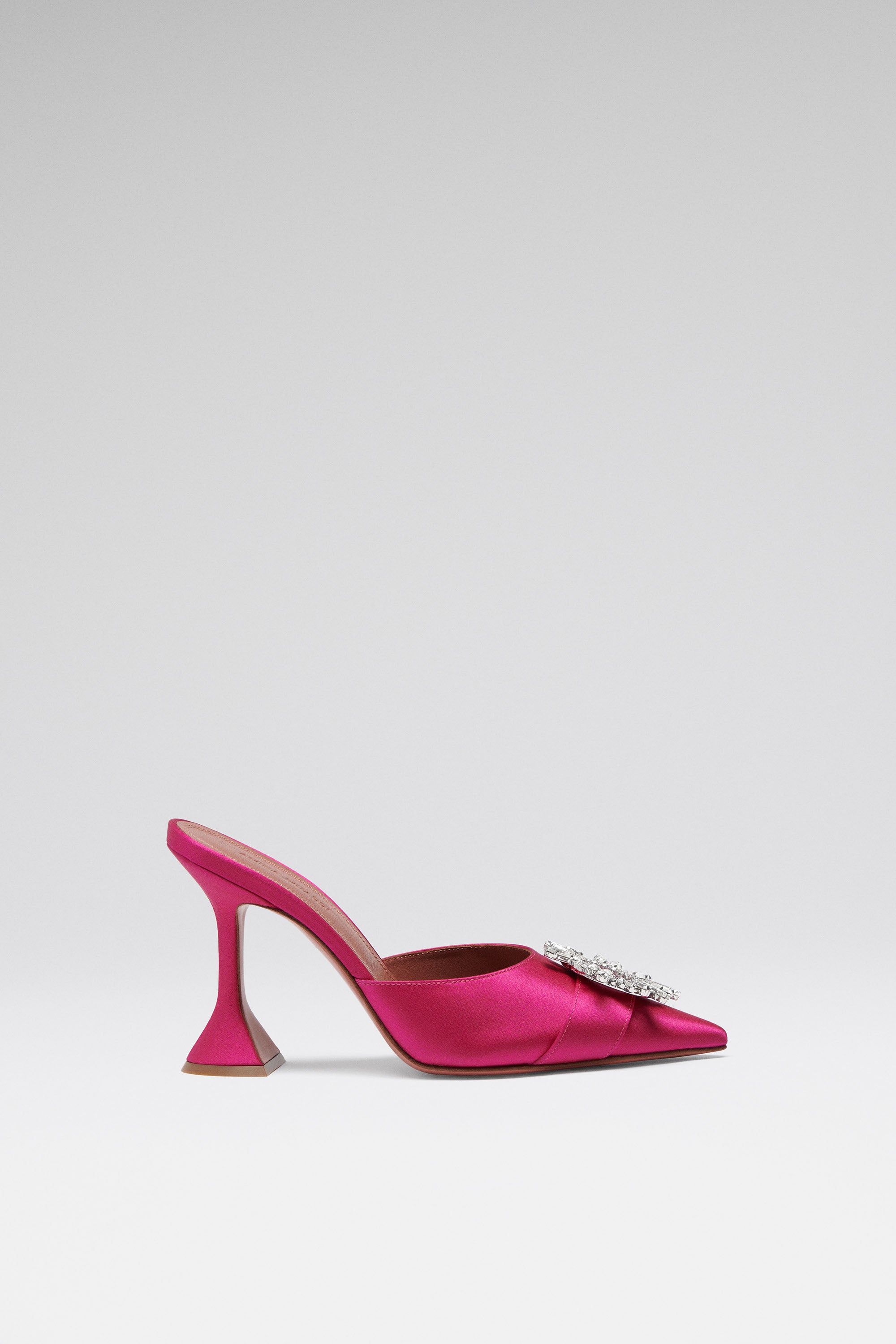 Begum Mule Ruby Satin